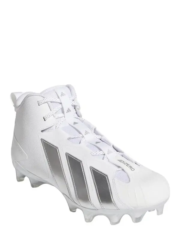 Adidas Adizero Chaos Ii Smu Football Lineman Cleats - Cloud White / Silver Metallic / Cloud White