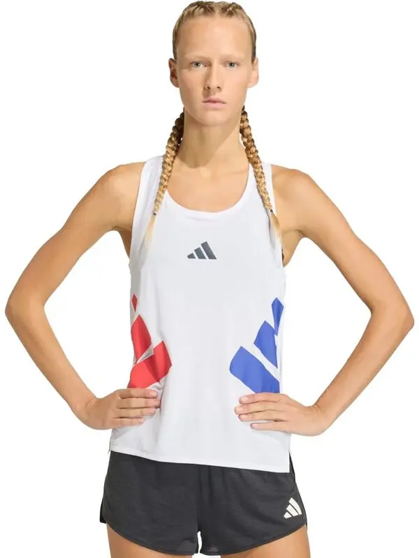 Adidas All-time Classics Tank Top - White / Semi Lucid Red / Mystery Ink