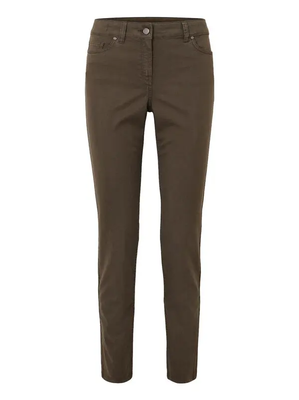 Purdey Stretch-cotton, Tencel And Silk-blend Twill Skinny Pants - Brown