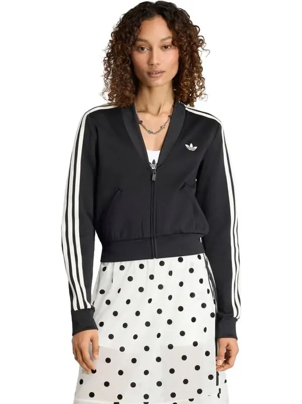 Adidas V-neck Superstar Track Top - Black