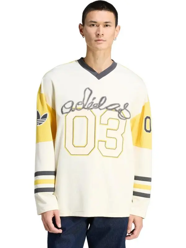 Adidas Originals Hockey Long Sleeve Jersey - Eqt Yellow