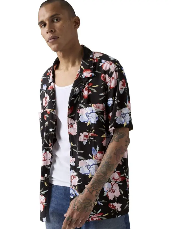LEVI'S Classic Camper Shirt - Blake Brushstroke Floral Oatmeal