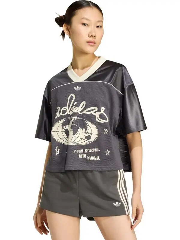 Adidas Originals Cropped Soccer Jersey - Utility Black
