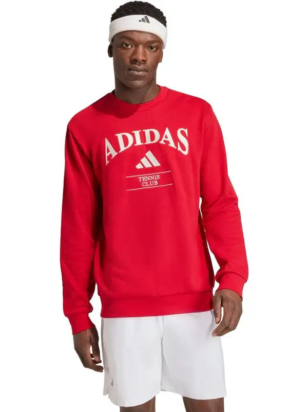 Adidas Heritage Graphic Crewneck Sweatshirt - Power Red