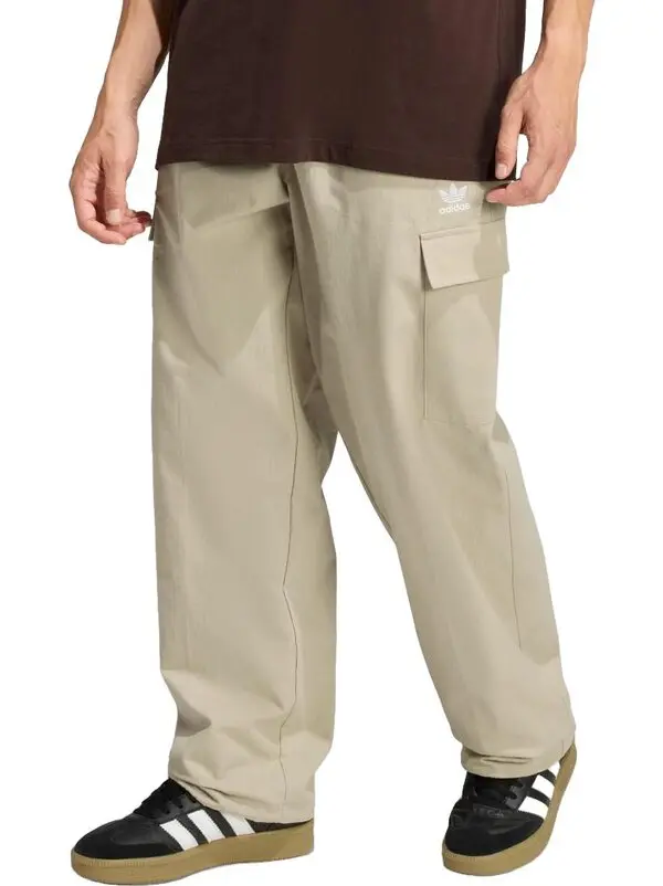Adidas Trefoil Essentials Woven Pants - Stone Khaki