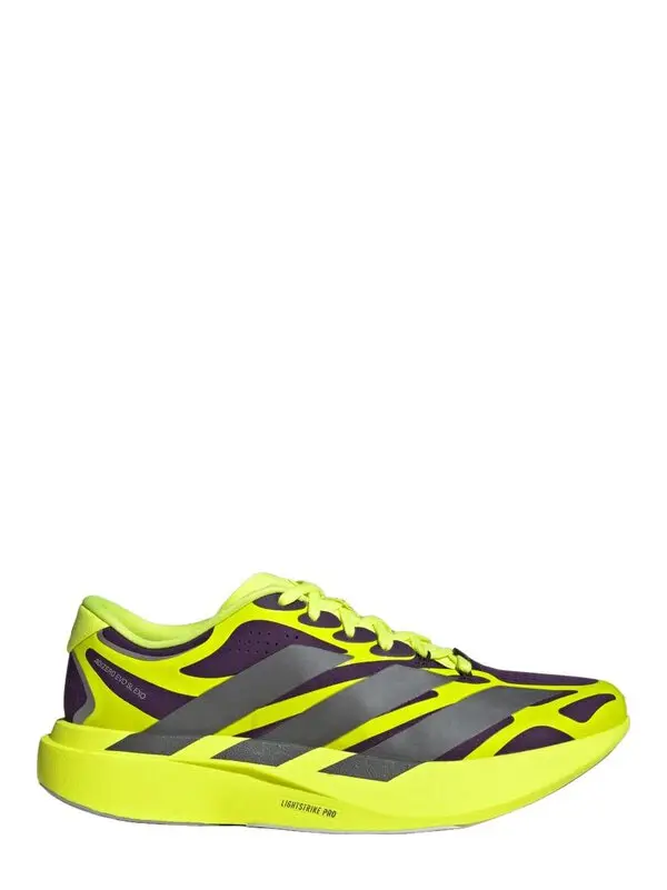 Adidas Adizero Evo Sl Exo Sneakers - Aurora Plum / Iron Metallic / Solar Yellow