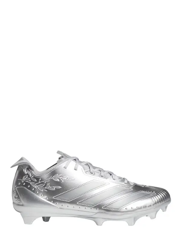 Adidas Adizero Electric Ii Coins American Football Cleats - Silver Metallic / Iron Metallic / Silver Metallic
