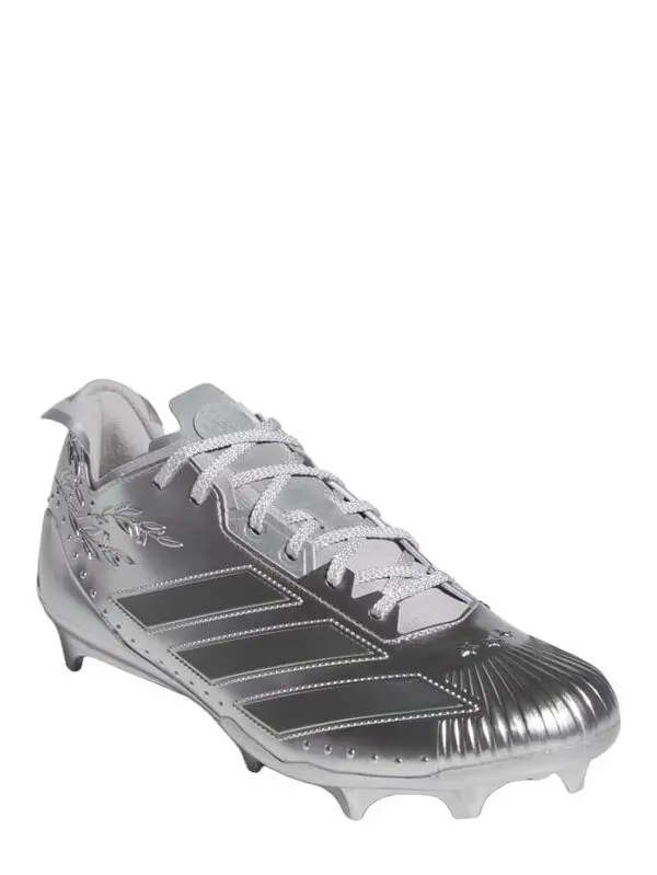 Adidas Adizero Electric Ii Coins Football Cleats - Silver Metallic / Iron Metallic / Silver Metallic