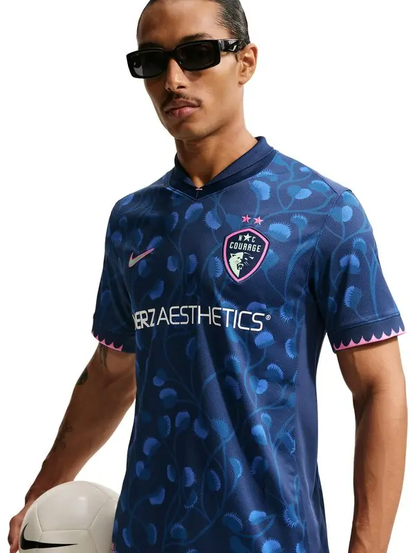 Nike North Carolina Courage Stadium Away Dri-fit Nwsl Replica Jersey - Blue