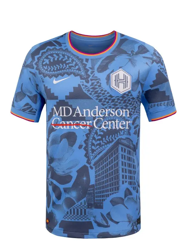 Nike Houston Dash Stadium Away Dri-fit Nwsl Replica Jersey - Blue