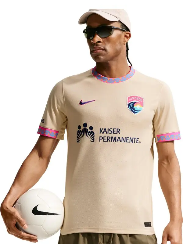 Nike San Diego Wave Fc Stadium Edition Dri-fit Replica Jersey - Brown
