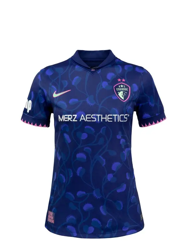 Nike North Carolina Courage Stadium Away Dri-fit Nwsl Replica Jersey - Blue