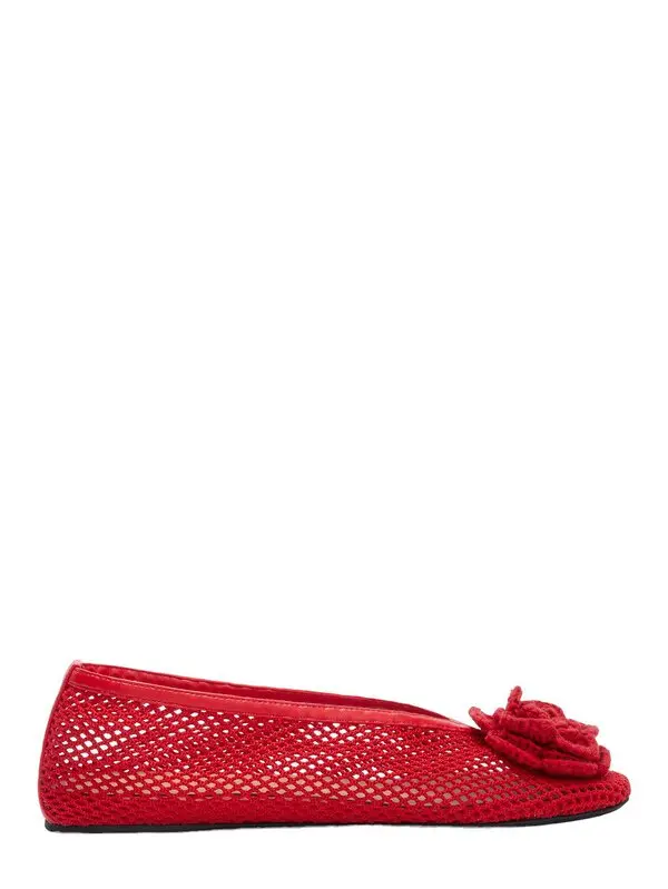 GANNI Jenny Ballerina Flats - Goji Berry
