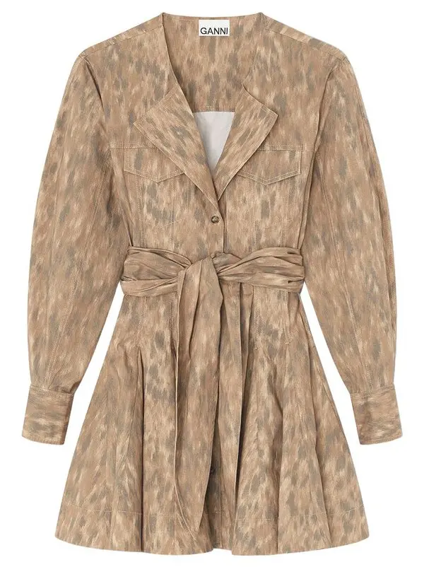 GANNI Shirt Dress - Burro