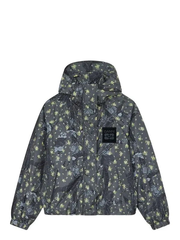 GANNI Flyweight Hooded Jacket - Mixed