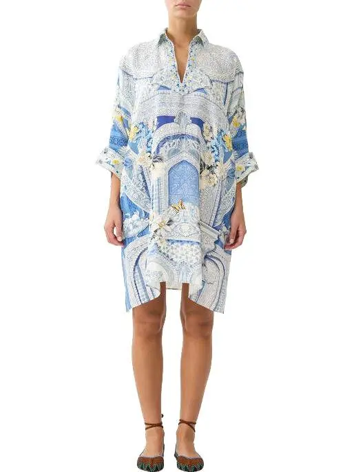 Camilla Wide Body Collared Kaftan - De Nada Granada