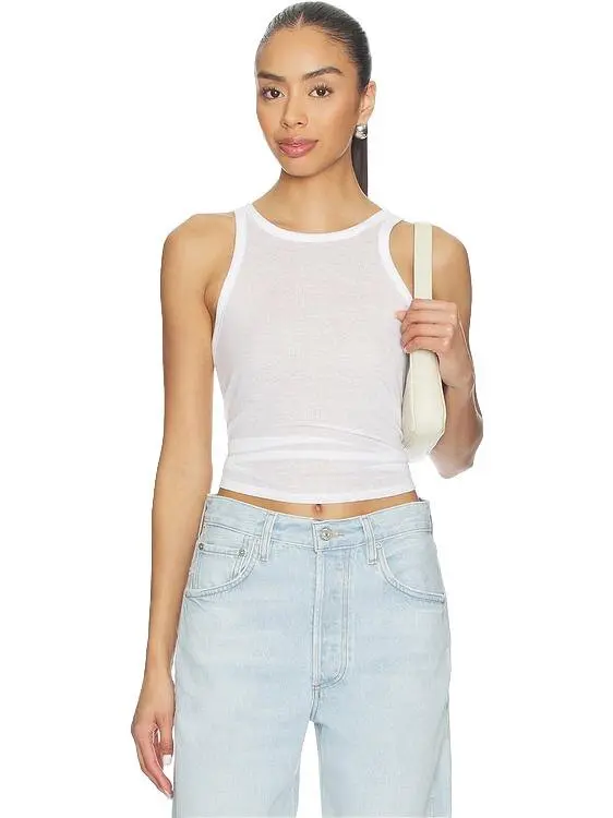 SKIMS Sheer Cotton Tank - Snow