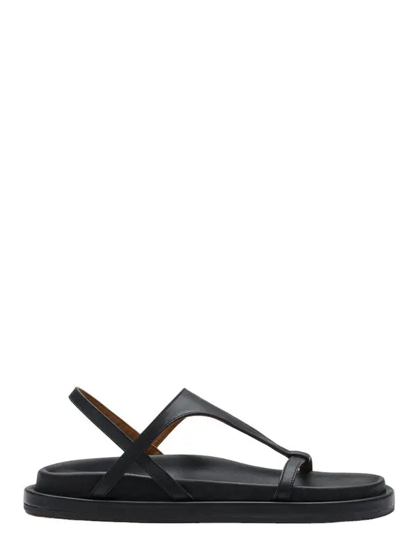 ATP ATELIER Ultimo Leather Sandals - Black