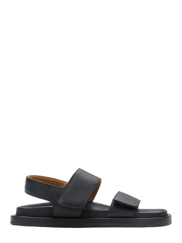 ATP ATELIER Naturno Leather Sandals - Black