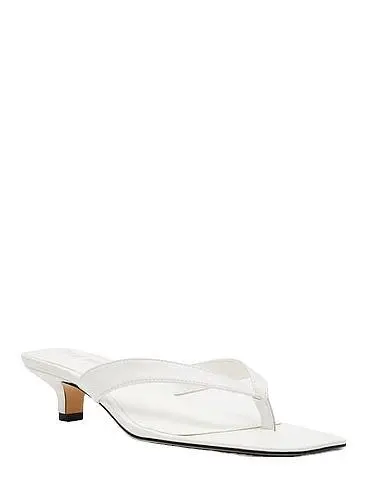 Pink Steve Madden Tracie Kitten Heel Sandals - White,ivory