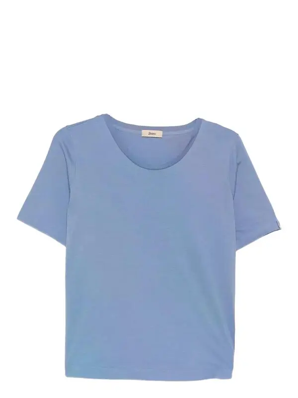 Herno Round-hem T-shirt - Blue