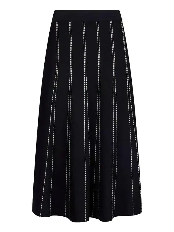 Liu Jo Striped A-line Skirt - Blue