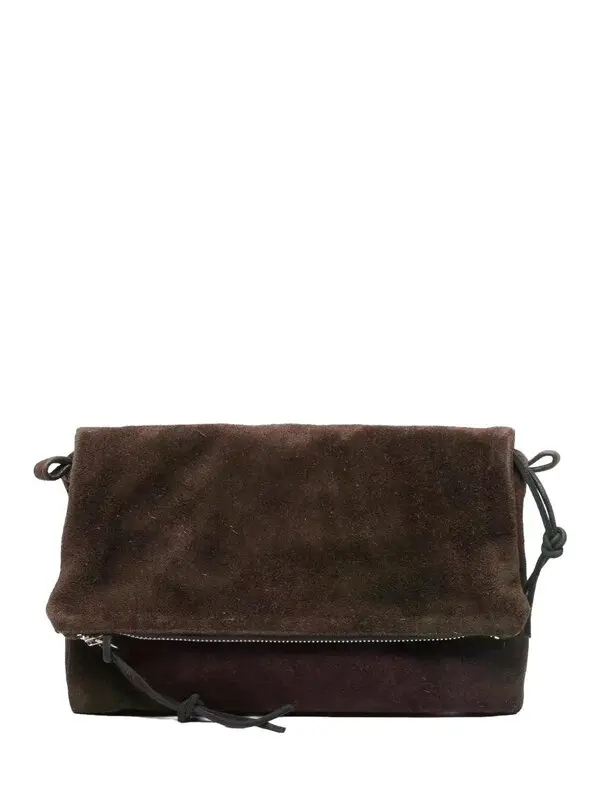 Our Legacy Necessity Suede Zip Messenger Bag - Brown