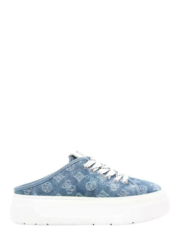 Guess Logo Platform Sneakers - Blue