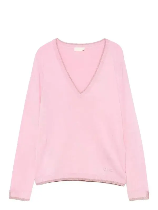 Liu Jo V-neck Sweater - Pink