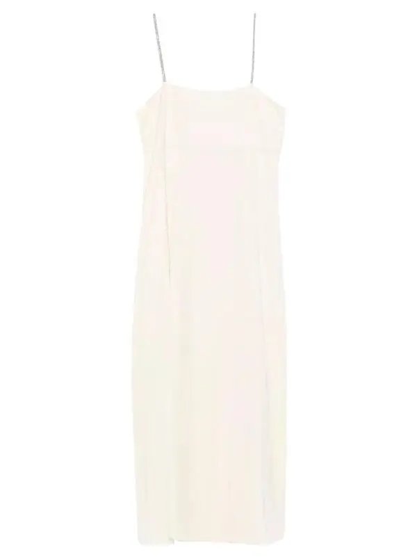 Peserico Satin Midi Dress - Neutrals