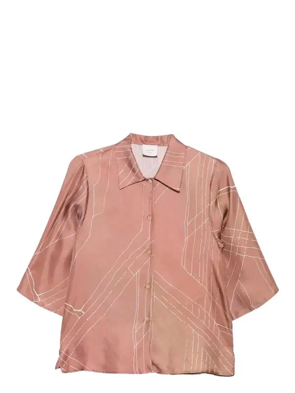 ALYSI Printed Shirt - Brown