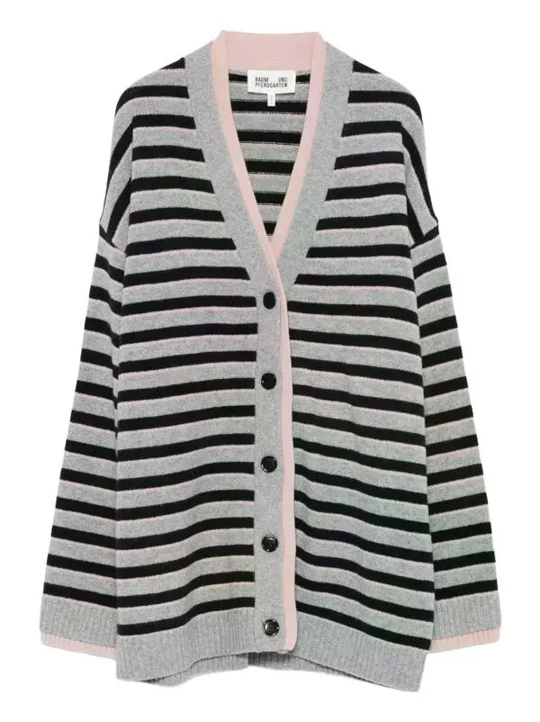 Baum Und Pferdgarten Cissia Striped Cardigan - Grey