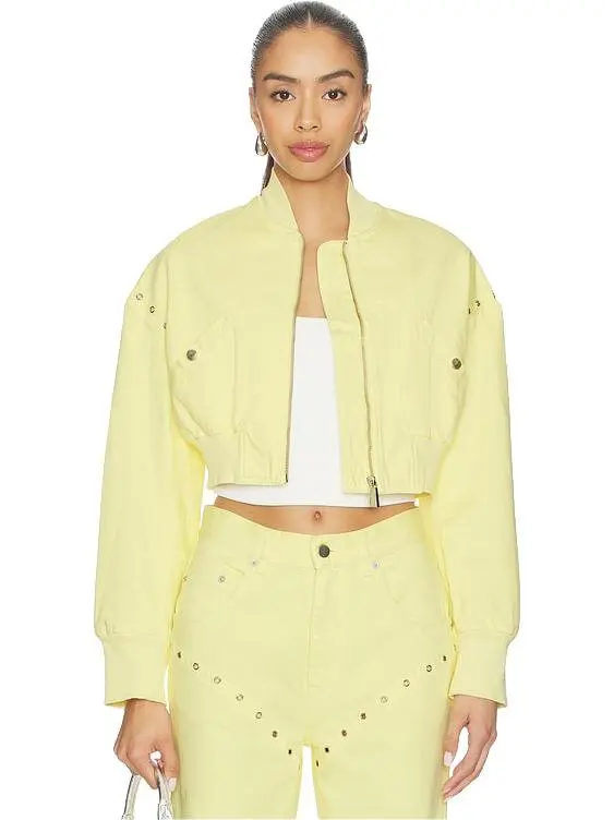 PALMATIC STUDIO Rebelni Denim Jacket - Yellow