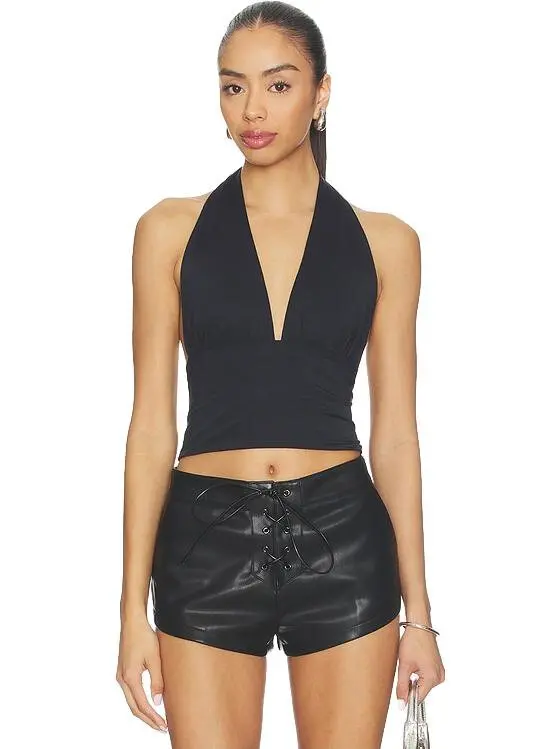 NAKEDVICE X Revolve The Lumi Halterneck Top - Black