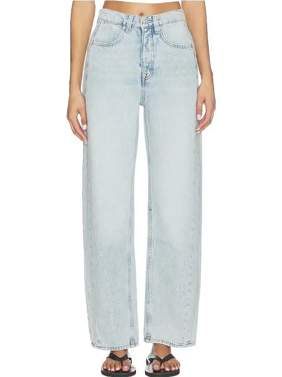 Free People X We The Free Truro Baggy Puddle Jean - Blue