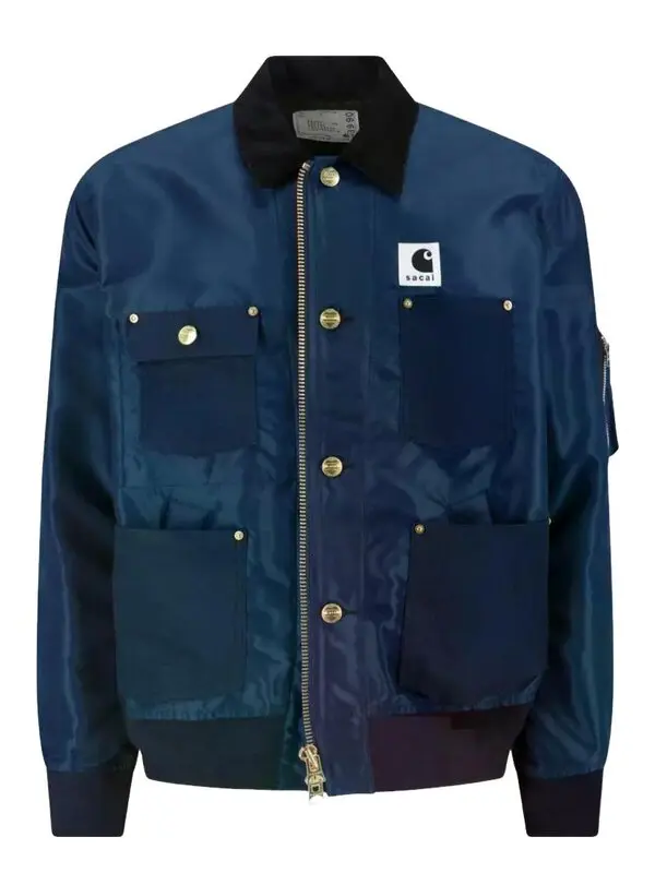Sacai X Carhart Wip Canvas Pocket Jacket - Blue