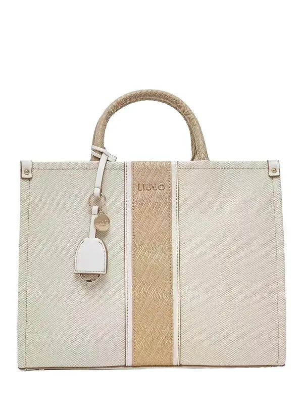 Liu Jo Jacquard Charm Tote - Neutrals