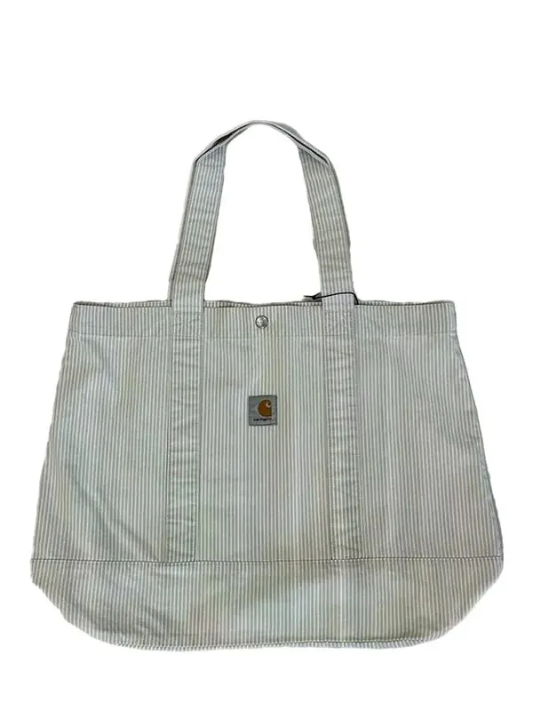 Carhartt Work In Progress Mercer Striped Cotton Tote Bag - Grey
