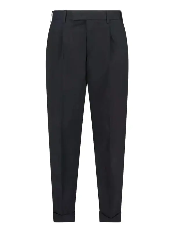 PT TORINO Cuffed Trousers - Black