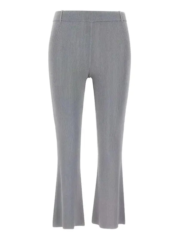 A. ROEGE HOVE Ribbed Flared Trousers - Grey