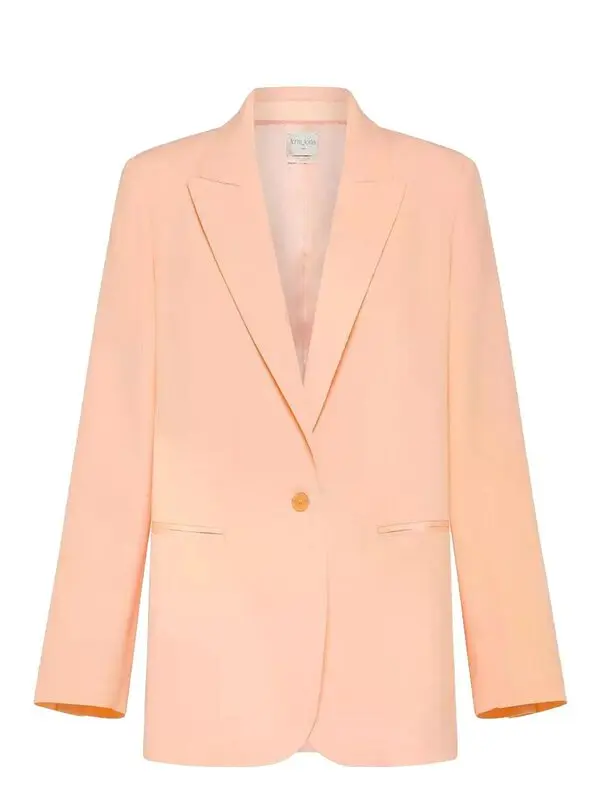 FORTE_FORTE Peaked Lapel Jacket - Orange