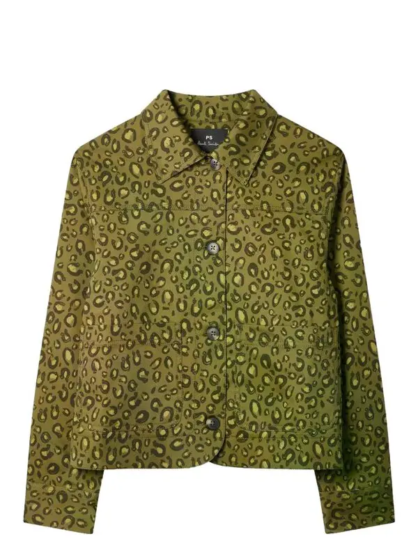 Paul Smith Leopard-print Jacket - Green