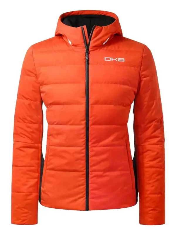 DKB Hooded Quilted Jacket - Orange