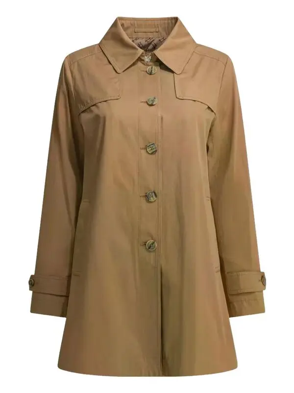 Herno Button-up Flap Pocket Coat - Neutrals
