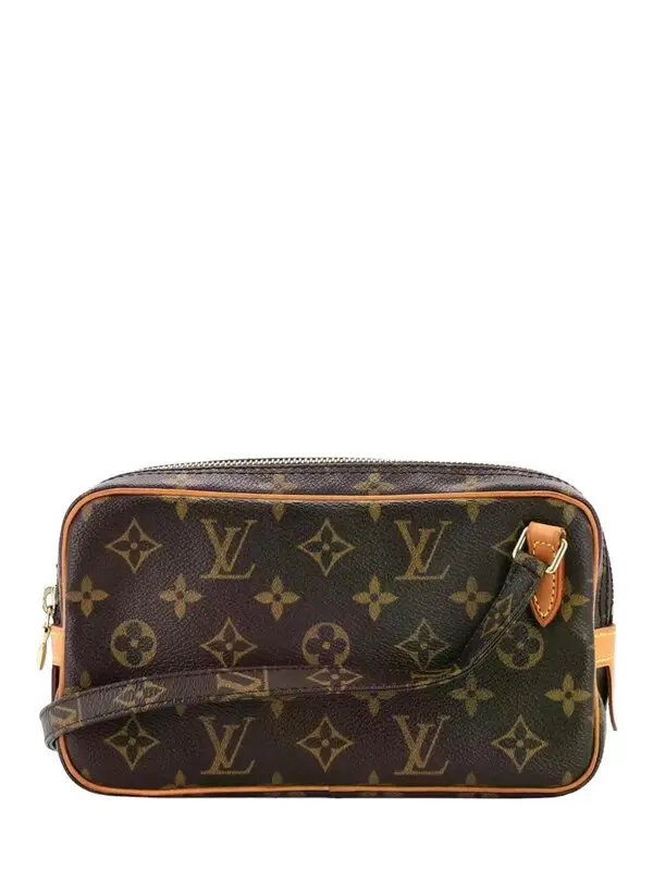 LOUIS VUITTON Pochette Marly Bandouliere Monogram Crossbody Bag - Brown