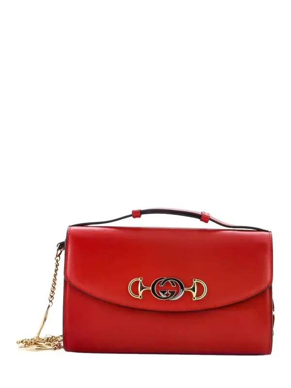 Gucci Zumi Leather Mini Shoulder Bag - Red