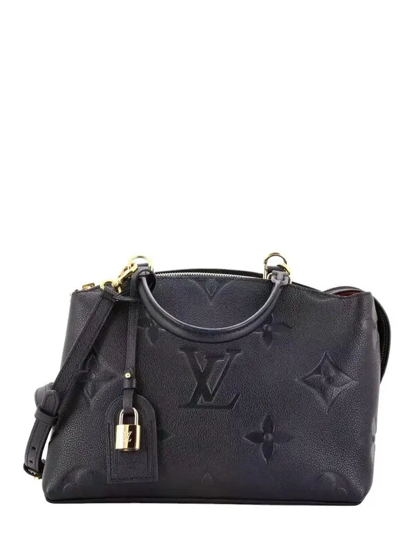 LOUIS VUITTON Petit Palais Handbag Monogram Empreinte Giant - Black