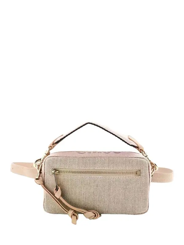 Chloé Woody Convertible Canvas Belt Bag - Neutrals