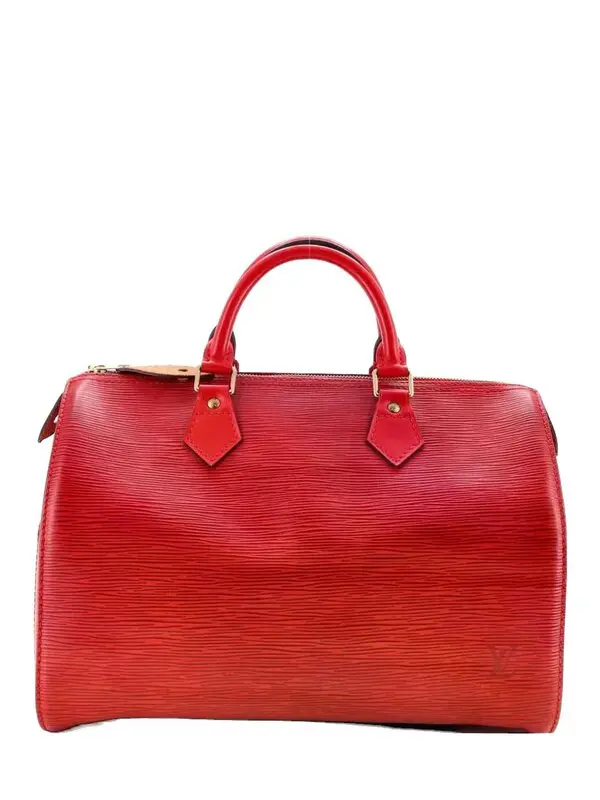 LOUIS VUITTON Speedy Handbag Epi Leather 30 - Red