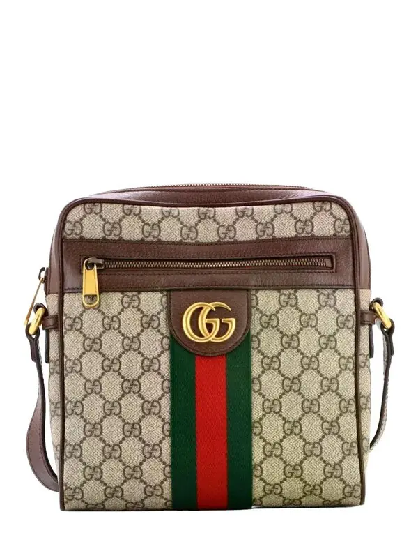 Gucci Ophidia Gg Coated Canvas Messenger Bag - Brown